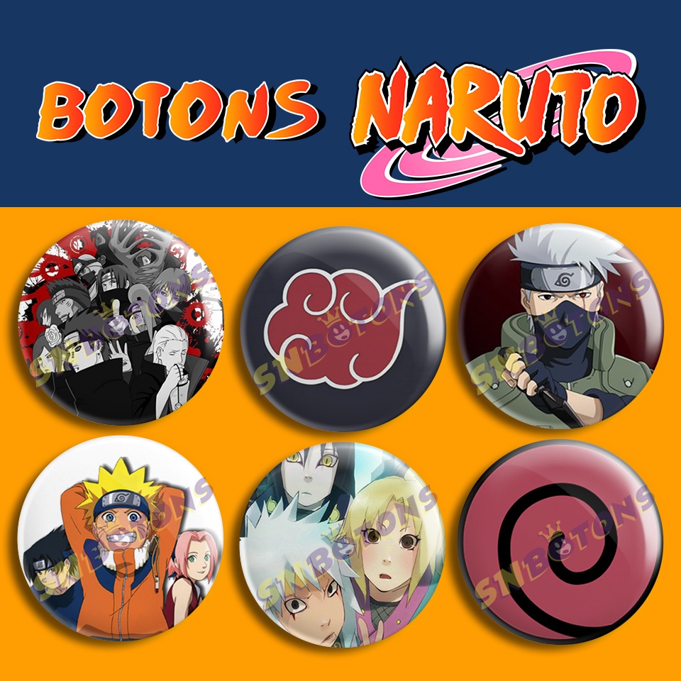 BOTONS BOTTONS BROCHE Anime Otaku Naruto - ( Akatsuki kakashi sennin ...