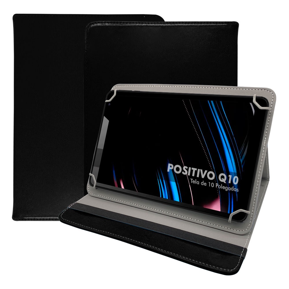 Kit Capa Tablet Positivo Tab Q10 10 Polegadas Pasta Couro + Pelicula | Shopee Brasil