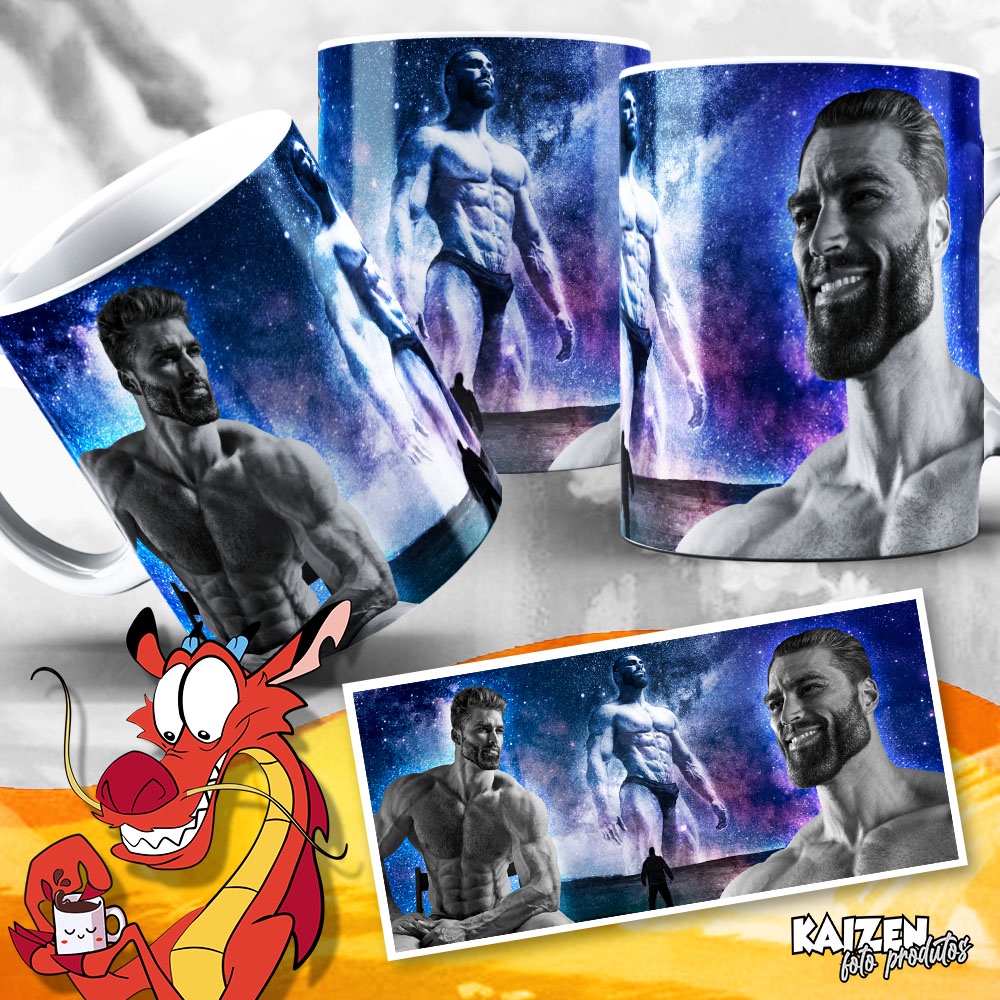 Caneca Meme - Giga Chad - Bolsozen (Gigachad) | Shopee Brasil