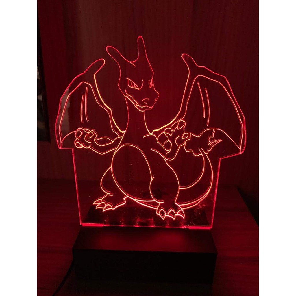 Luminária Abajur Led Pokémon Charmander | Shopee Brasil