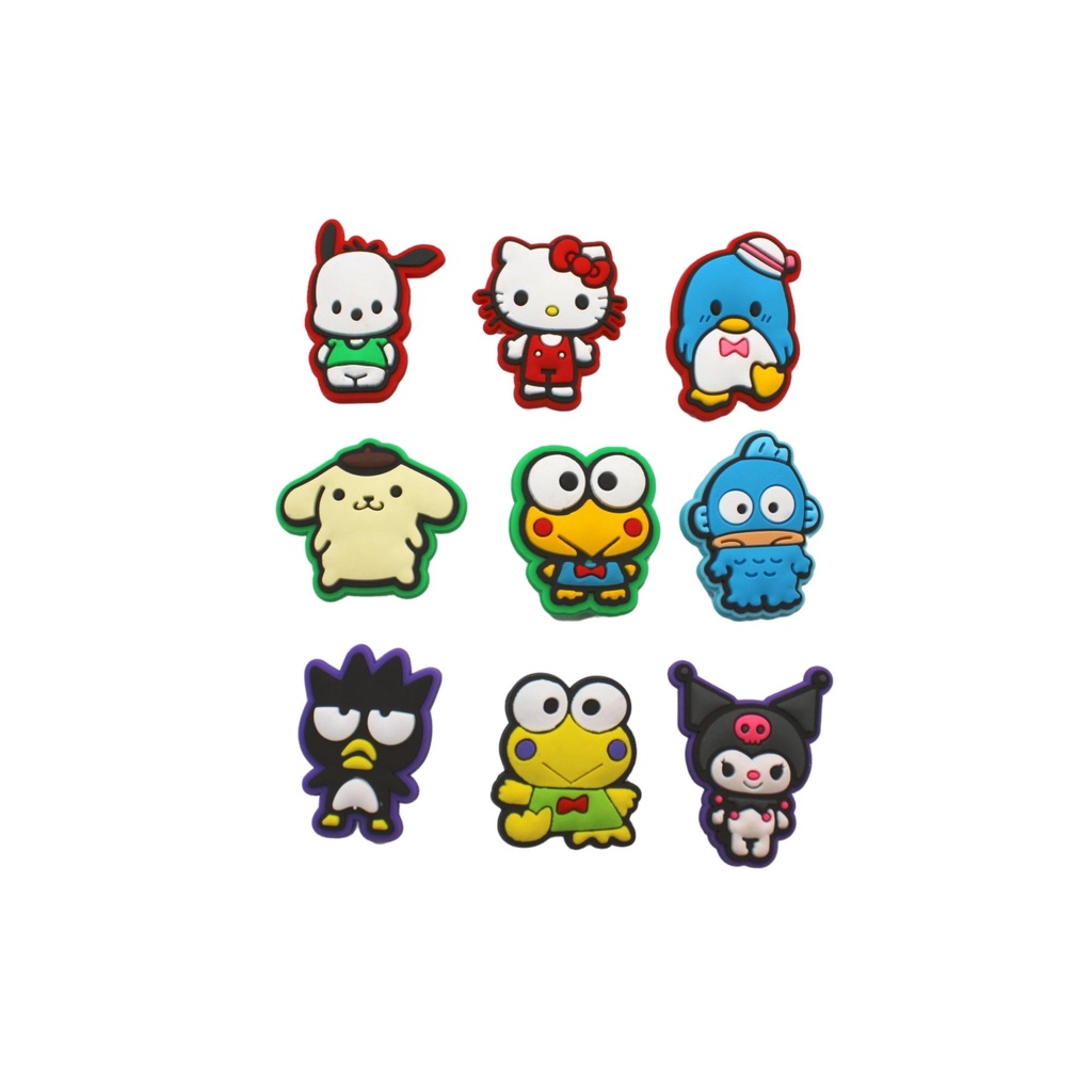 Pin para crocs Pochacco Keroppi Hello Kitty Badtz-Maru Cinnamoroll ...