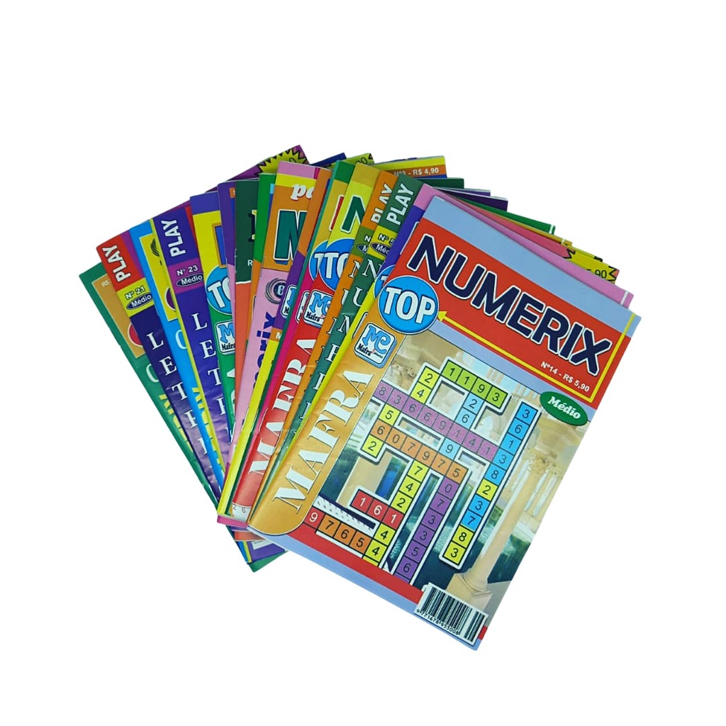 50 Passatempos Sem repetição com Caça-palavras Cruzadas Cripto Numerix ...