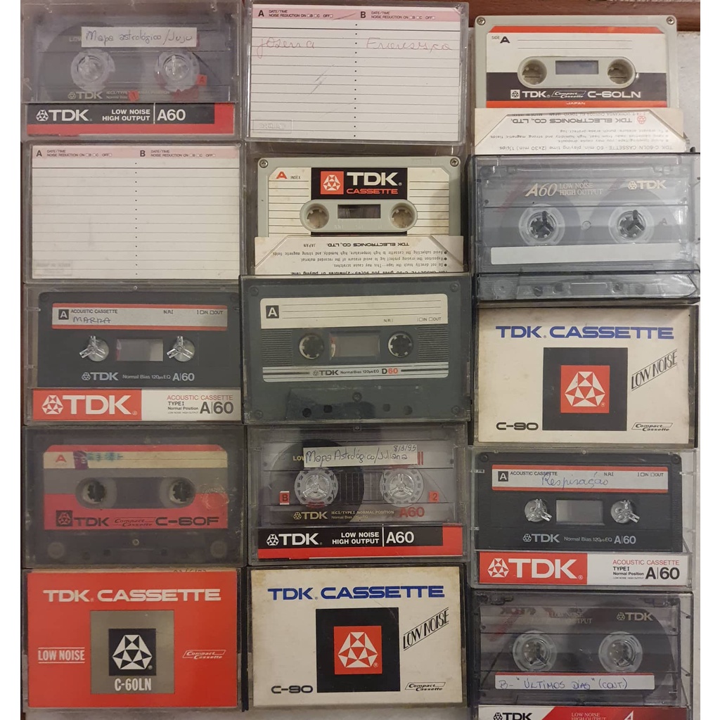 Fita K7 Antiga Regraváveis TDK | Shopee Brasil