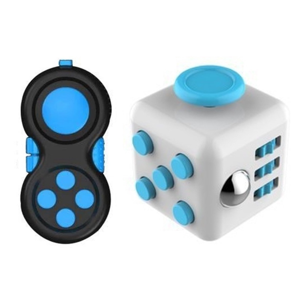 Kit Fidget Cube Dado + Controle Padtoy Brinquedo Anti-stress | Shopee ...