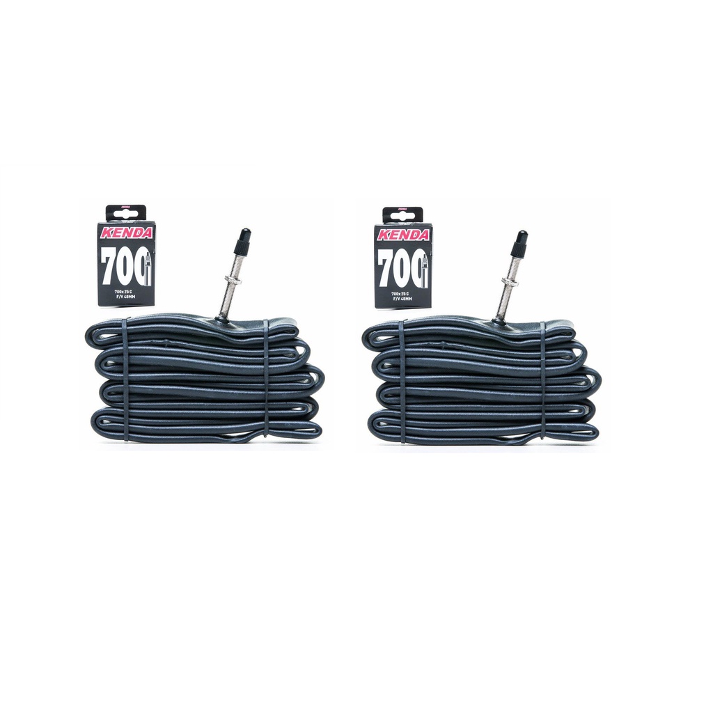 Kit câmara de ar bicicleta speed 700x23 valvula 48mm original road bike kenda | Shopee Brasil