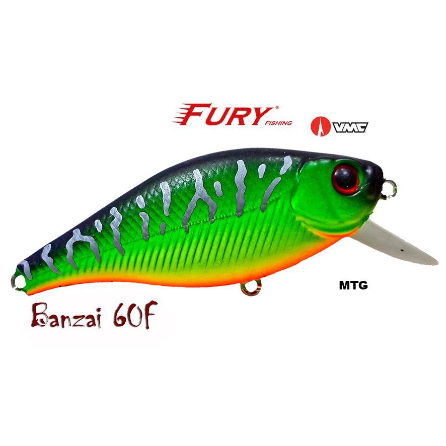 ISCA ARTIFICIAL BANZAI 60F ( FLAT PEPPER ) 6CM 6,5G COR MTG. ORIGINAL ...