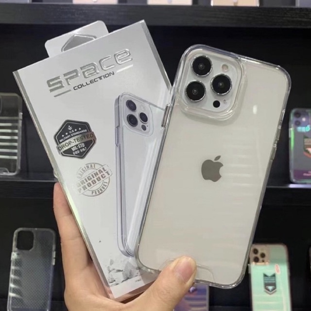 Capa Capinha transparente acrílico e silicone anti impacto para iPhones SPACE COLLECTION ( NÃO ...