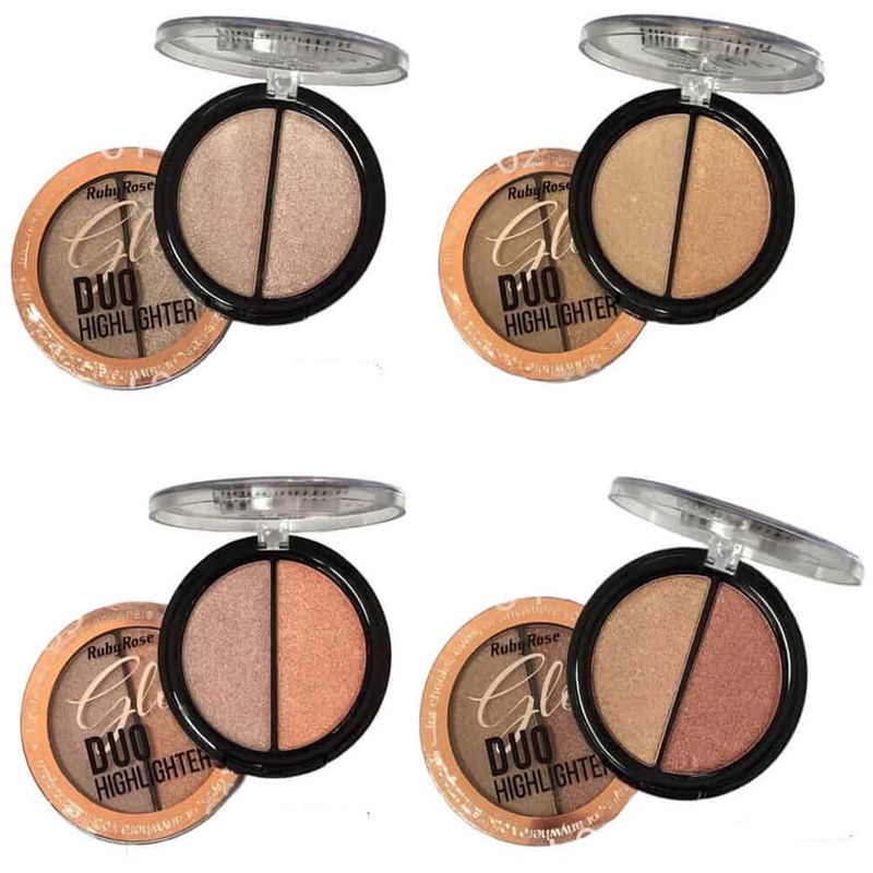 Iluminador Glow Duo Highlighter Ruby Rose | Shopee Brasil