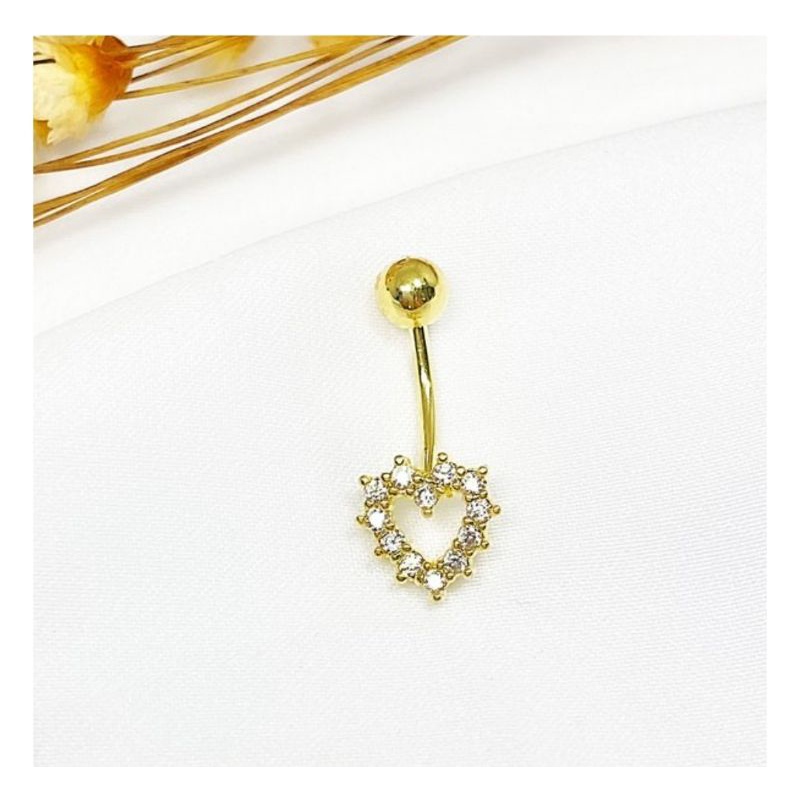 PIERCING ÍNTIMO/BANANA RIPADO CORAÇÃO ZIRCÔNIAS AÇO 316L M 8MM | Shopee ...