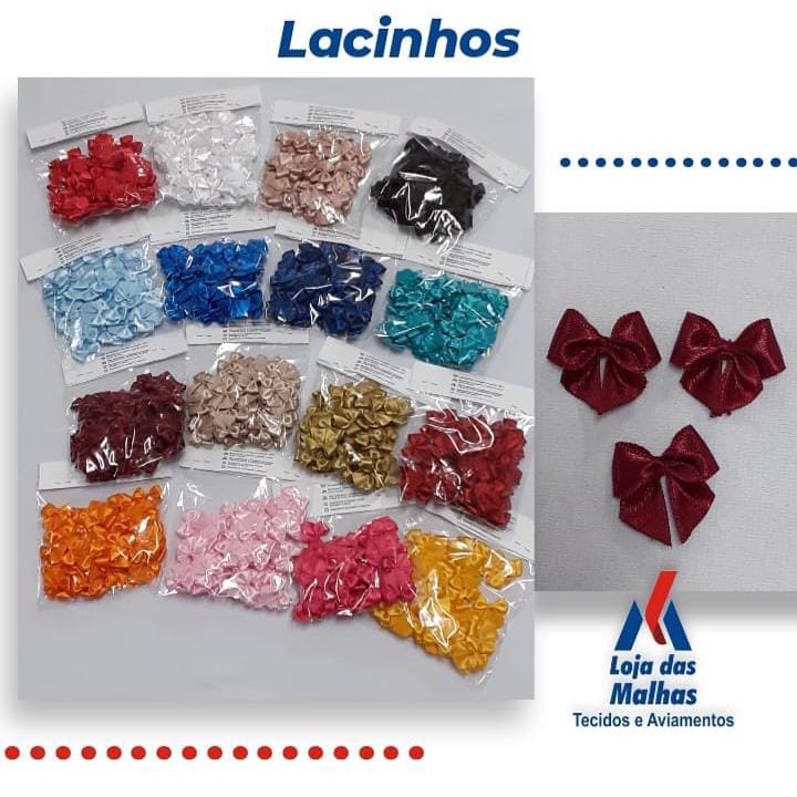 1 Pacote de Lacinho 50 Unidades Lacinho de Cetim Pronto | Shopee Brasil