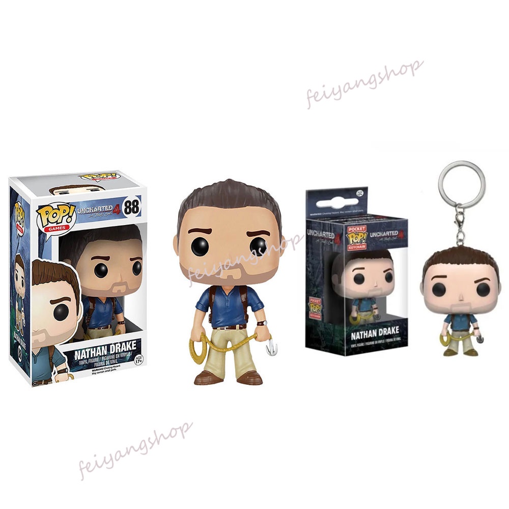 FUNKO POP Unchartedthan Drake 88 # Chaveiro Modelo Fantoche | Shopee Brasil