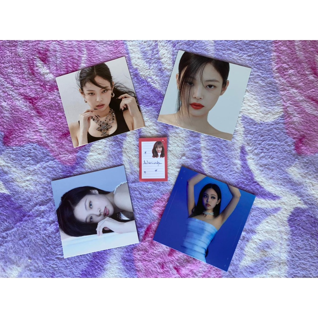 Blackpink Official Postcard Jennie Set The Album Versões 1, 2, 3 e 4 ...