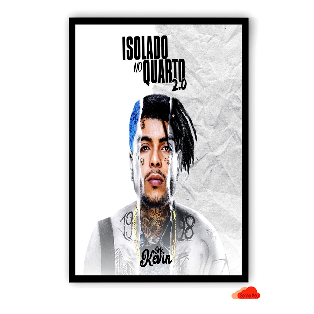 Quadro Mc Kevin com Moldura e Laminado A3 42x30cm. | Shopee Brasil