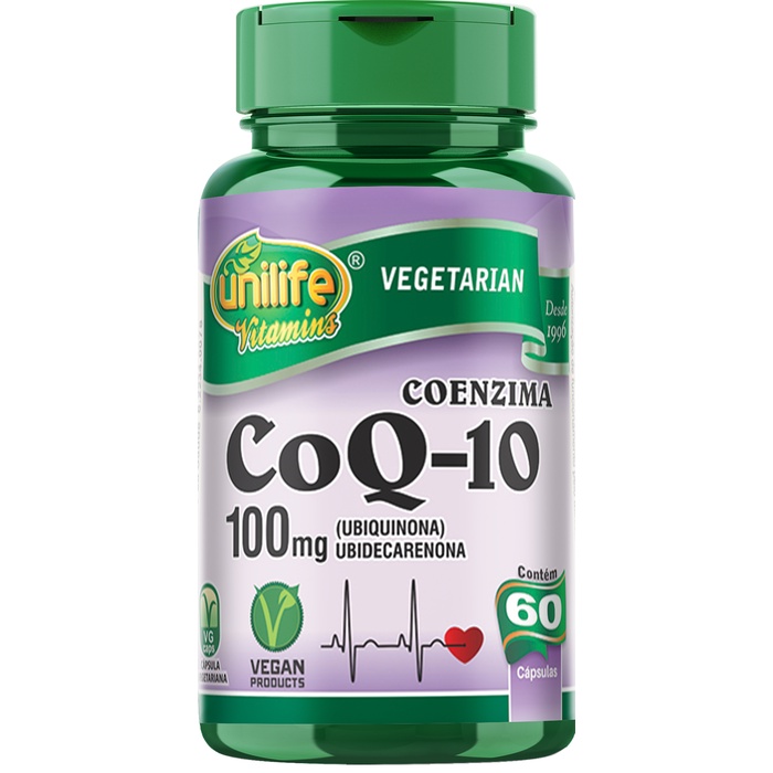 Coq-10 - coenzima 100mg - 60 caps Unilife | Shopee Brasil
