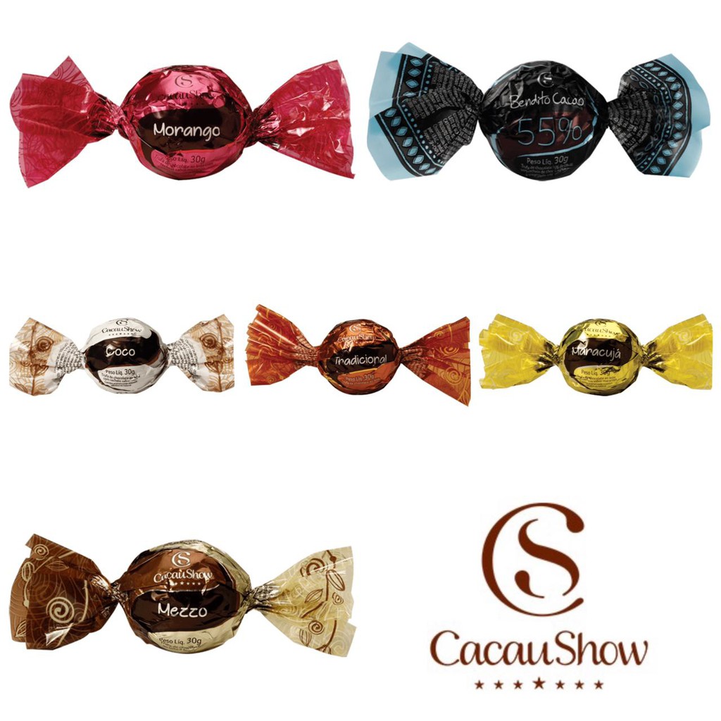 Kit 10 Trufas De 30g Cacau Show Chocolates | Shopee Brasil