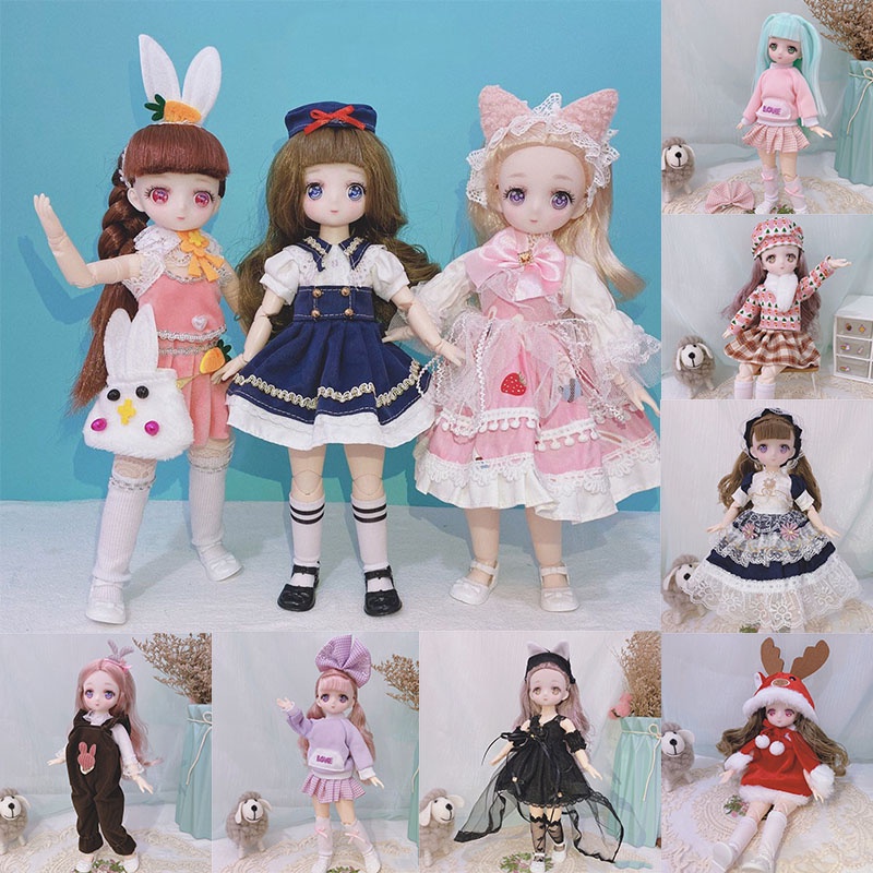 2022 Nova BJD Boneca Menina Brinquedos De Presente De Aniversário 30 Cm ...