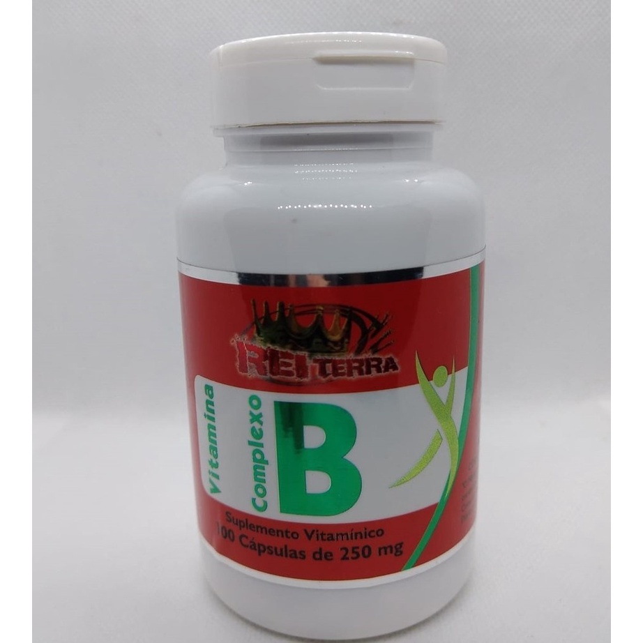 Vitamina Complexo B - 100 Cápsulas 250 mg - Rei Terra - | Shopee Brasil