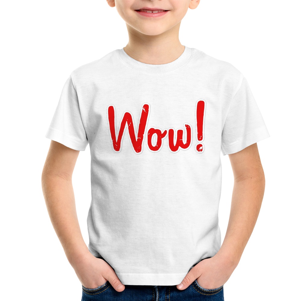 Camiseta Infantil Wow! | Shopee Brasil