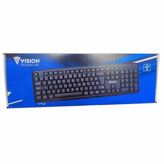 Teclado Computador Vision Com Fio Abnt C Usb Qwerty Pt Br - Vision ...