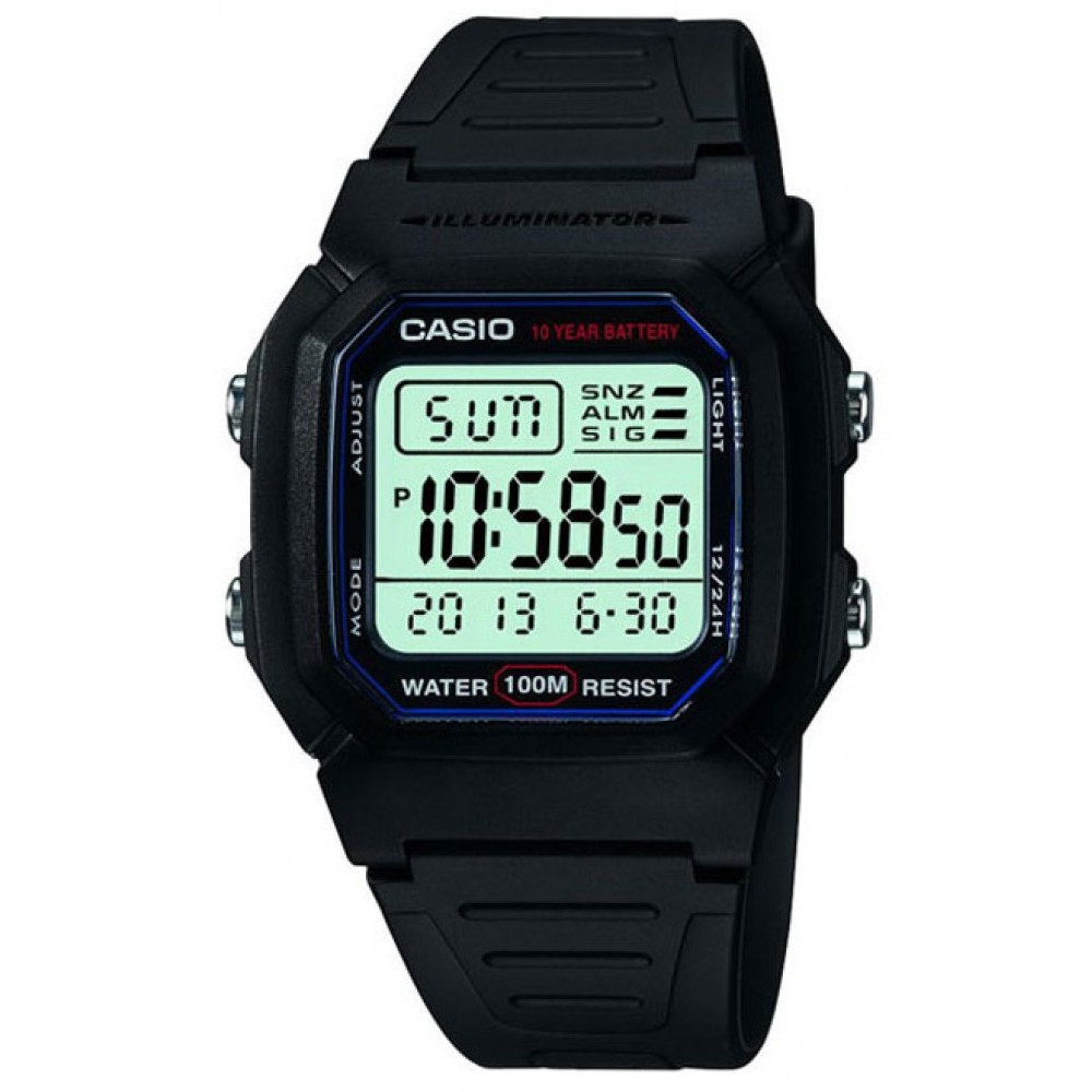 Relógio Casio W800 1a Série Prata Original Prova D`água 100 Mts ...