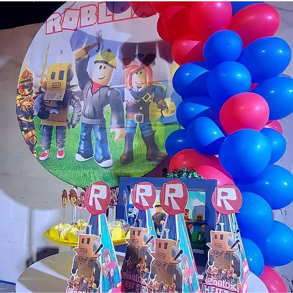 Painel de TNT Redondo - ROBLOX 1,35 x 1,35 | Shopee Brasil