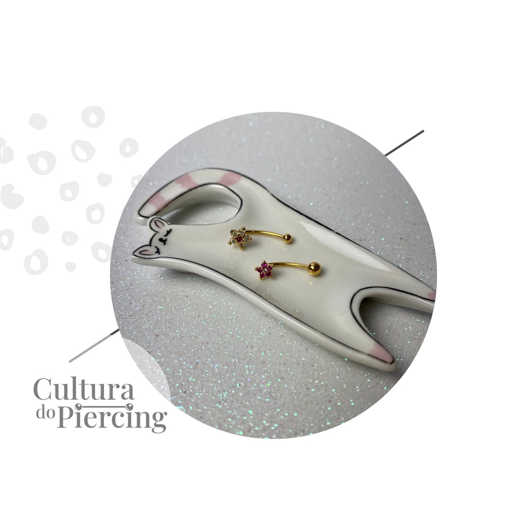 Piercing intimo delicado feminino - Diversos modelos Dourados | Shopee ...