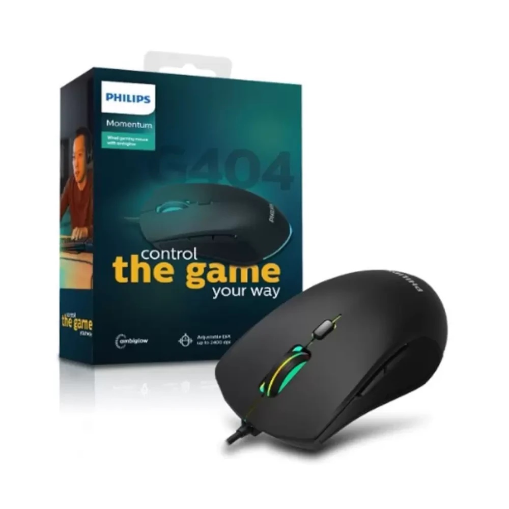 Mouse Gamer Philips G404/G304/G314 Led Usb Com Fio | Shopee Brasil