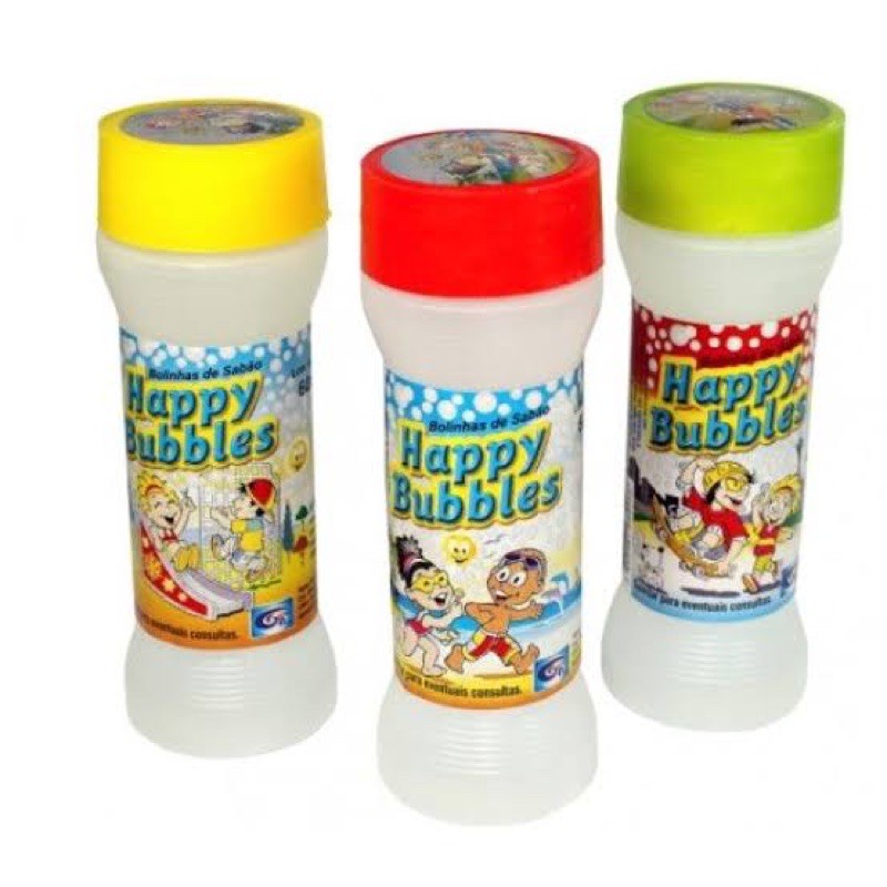 Bolha Bolinhas De Sabão Happy Bubbles Lembrancinha [avulso] | Shopee Brasil