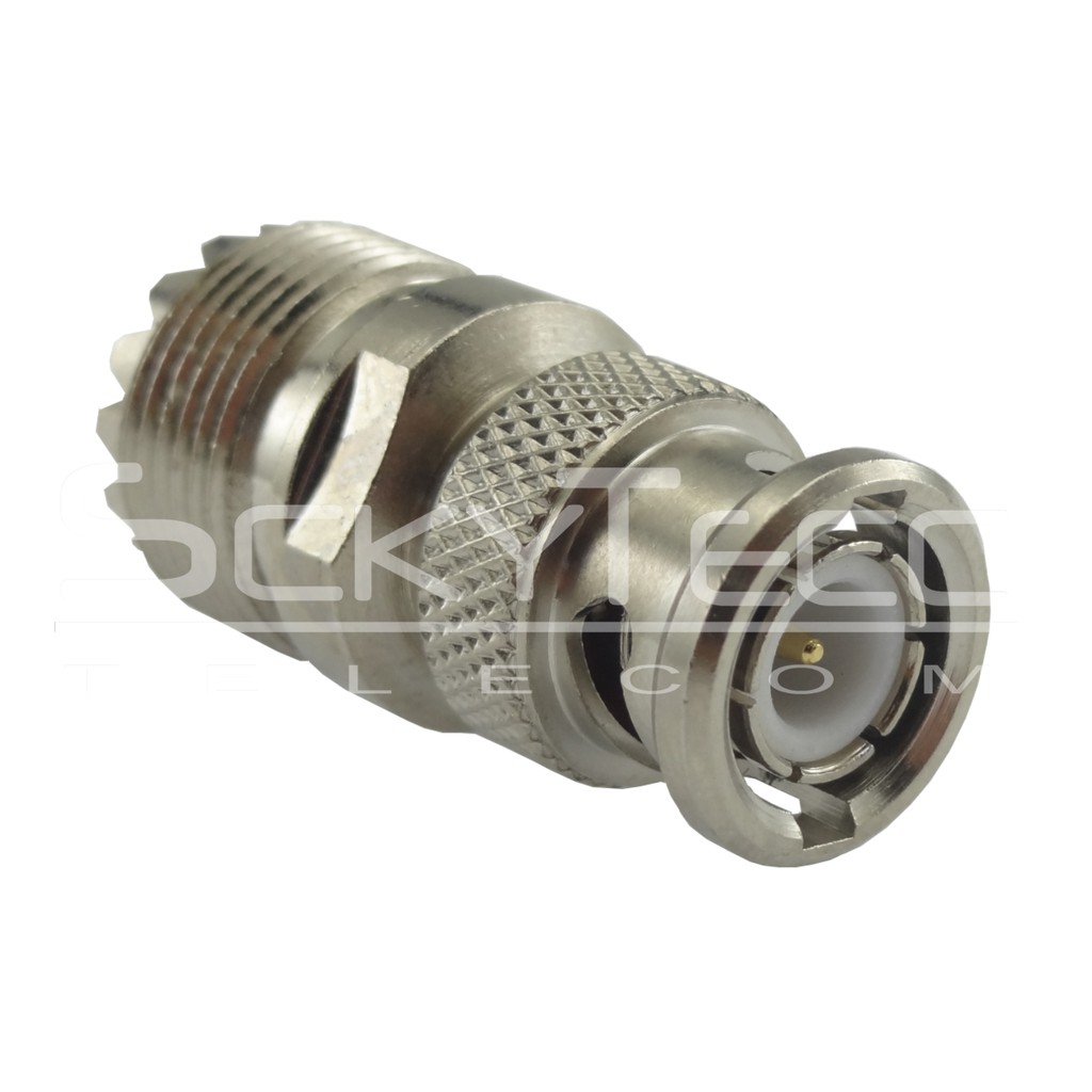 Adaptador Conversão Reto Bnc 50 Ohms Macho X Uhf Fêmea Klc-3 | Shopee Brasil