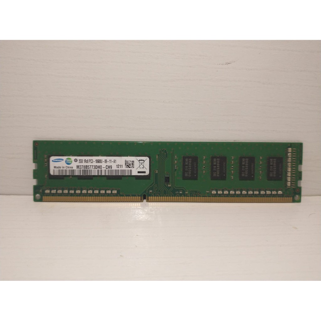 Memoria Samsung Ddr3 Pc3 - 10600u 2gb 1rx8 1333mhz | Shopee Brasil