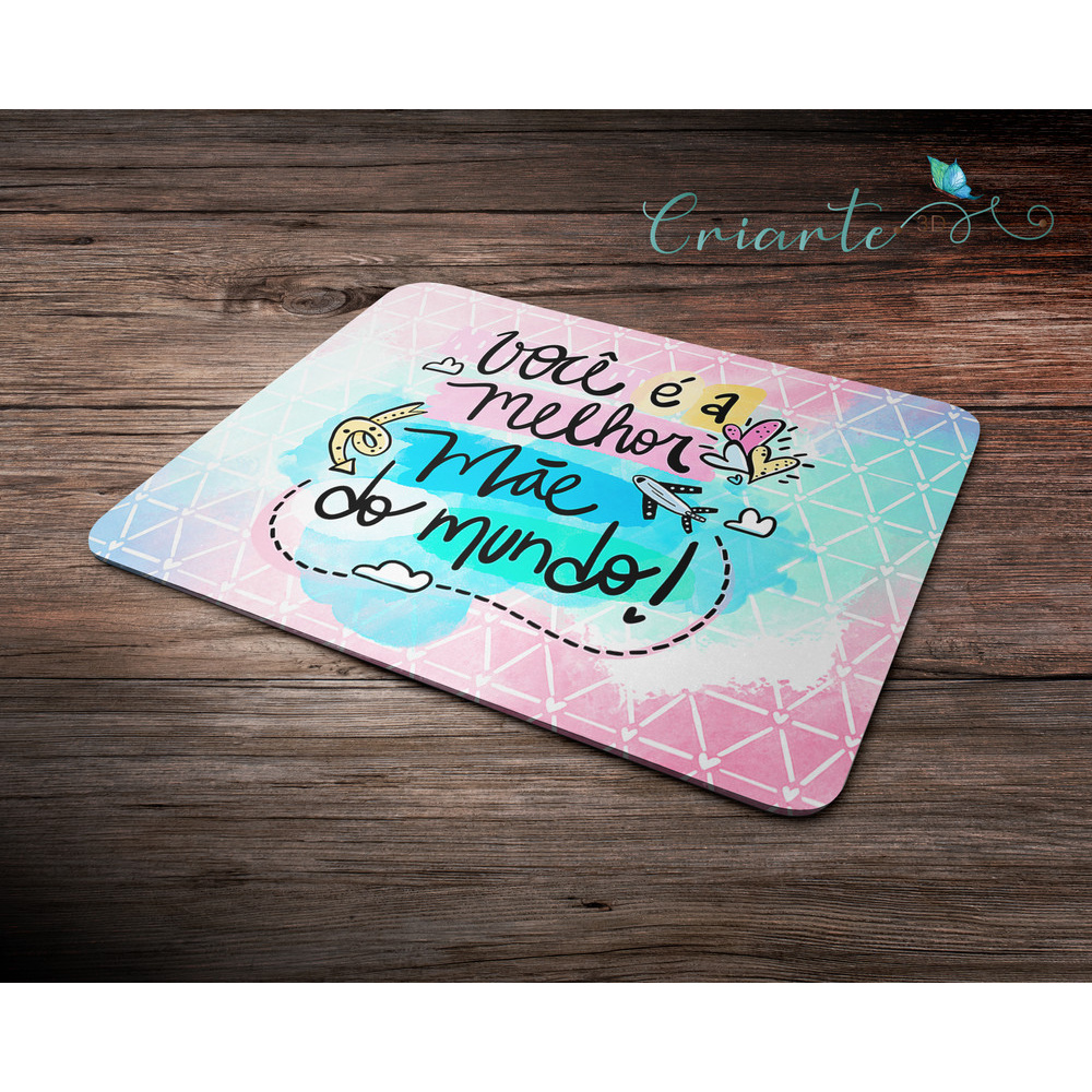 Mouse Pad Personalizado Dia Das Mães Modelo Mensagem | Shopee Brasil