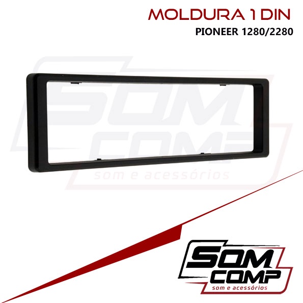 Moldura 1 Din Para Pioneer 1280/2280 | Shopee Brasil