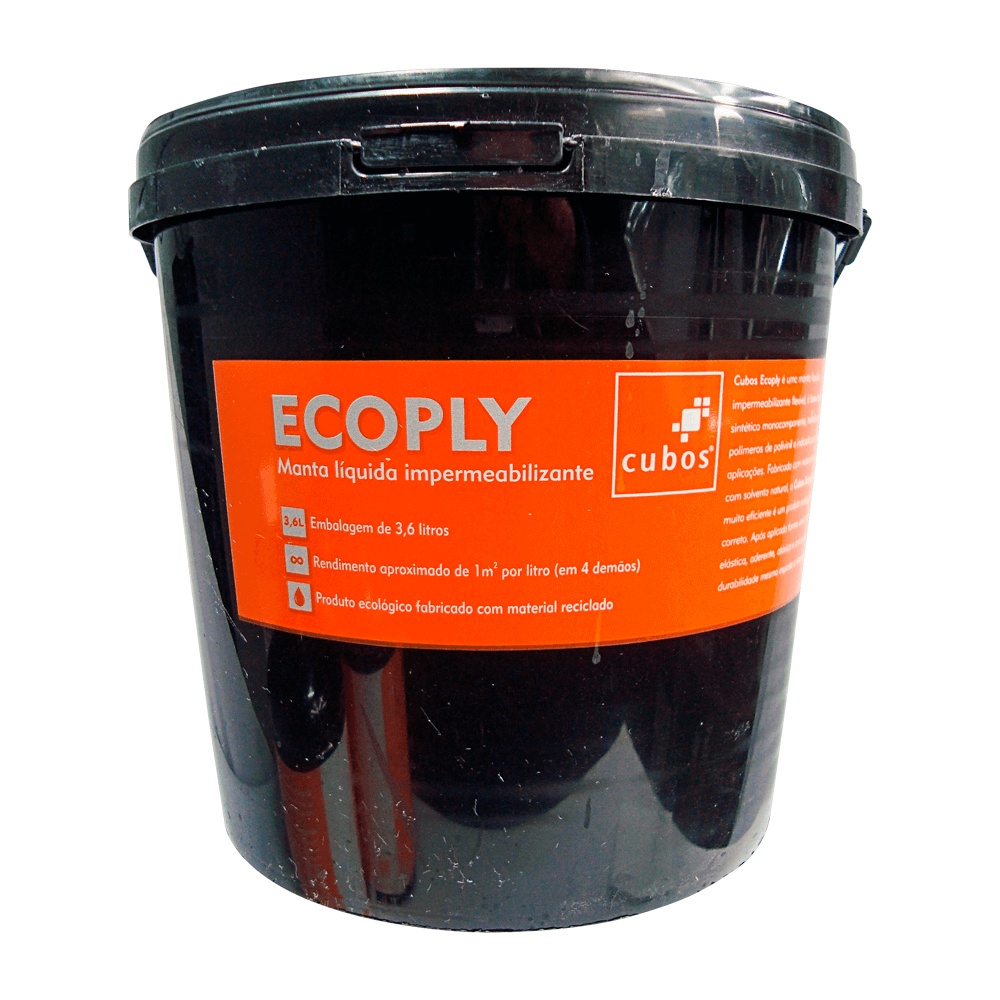 Ecoply Manta Liquida Impermeabilizante Atoxico Lajes Cx De Água 3,6L ...
