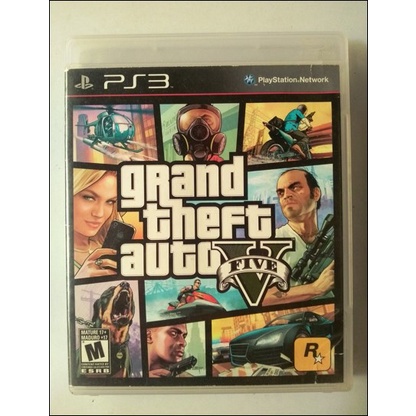 Jogo de PlayStation 3 PS3 GTA Grand Theft Auto V Midia Fisica Shopee Brasil