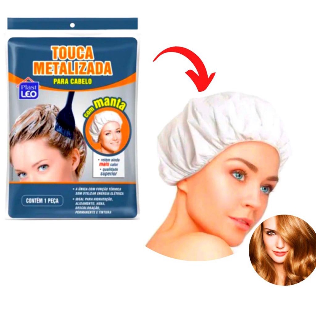 Touca Térmica Metalizada Hidratação Alisamento Para Todos os Tipos De ...