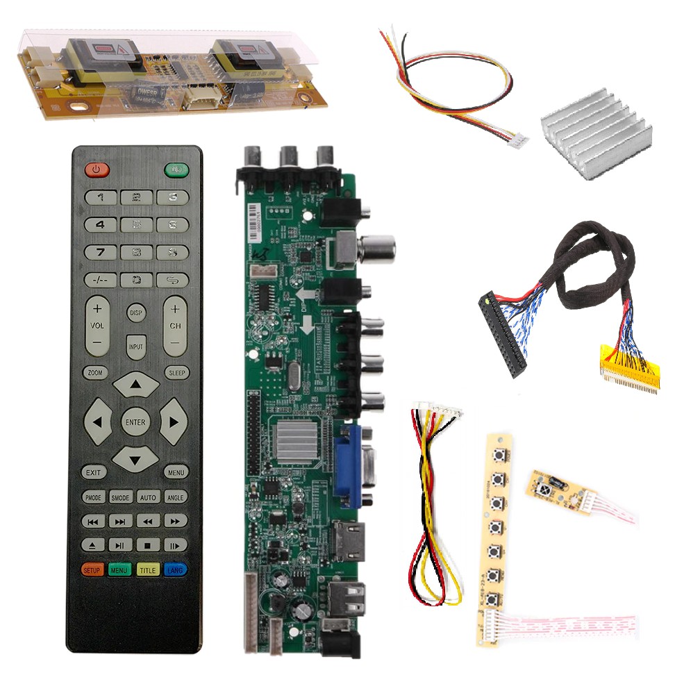Placa Lcd Led Controladora Universal v56.LC ISDB TV Digital Brasil Kit ...