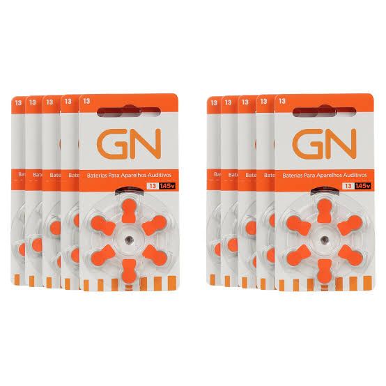 60 Pilhas para Aparelho Auditivo GN Resound 13/ PR48 | Shopee Brasil