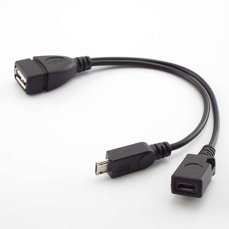 Porta Micro Usb Cabo De Carregamento OTG 2 Em 1 Host Power Y Splitter ...