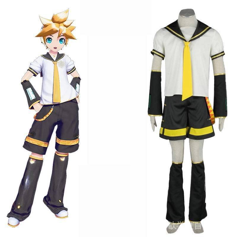 Terno Anime Hatsune Miku cos Espelho Gemini JK Fato Comum cosplay ...