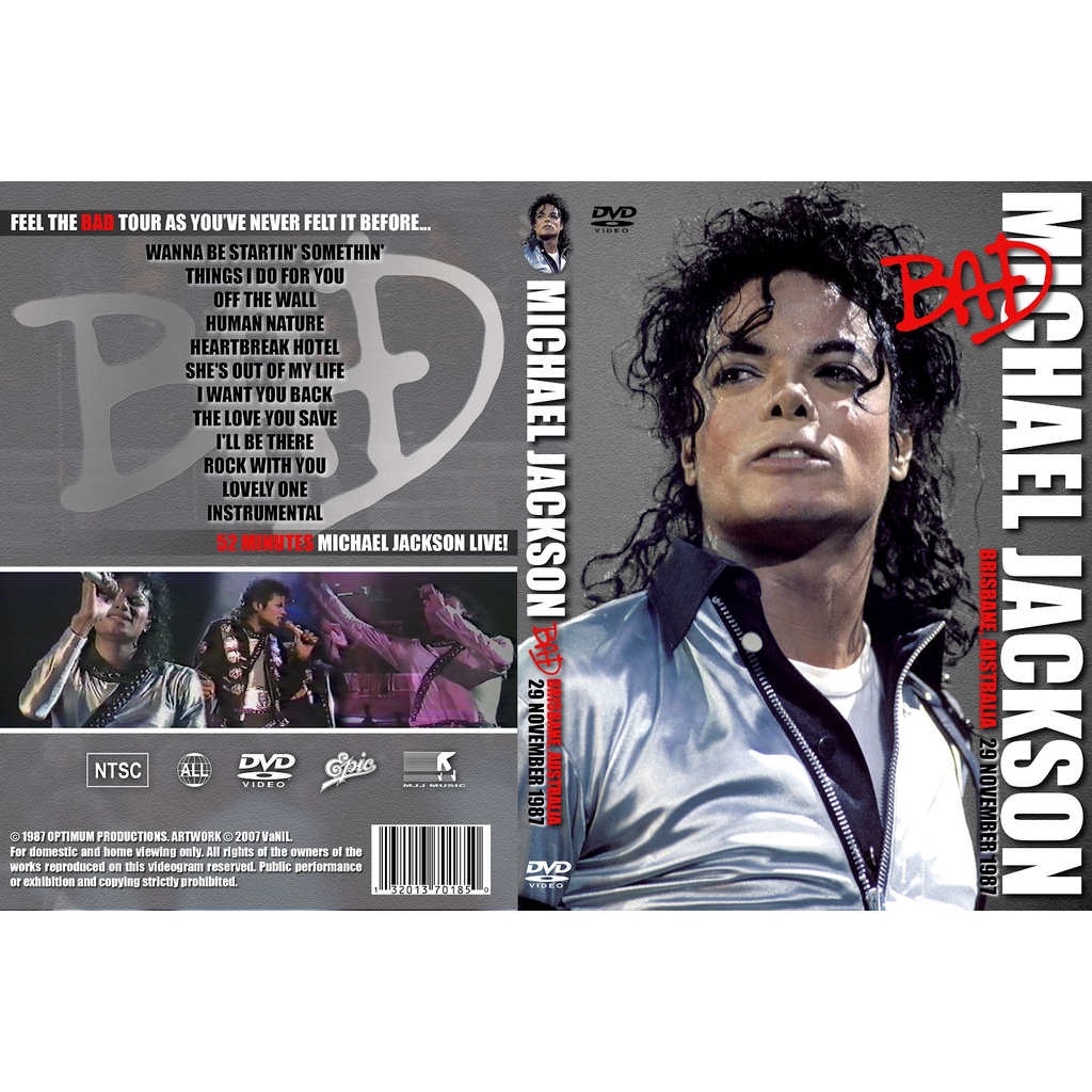 Michael Jackson bad tour ehistory world tour 2 dvds rarissimos bootlegs ...