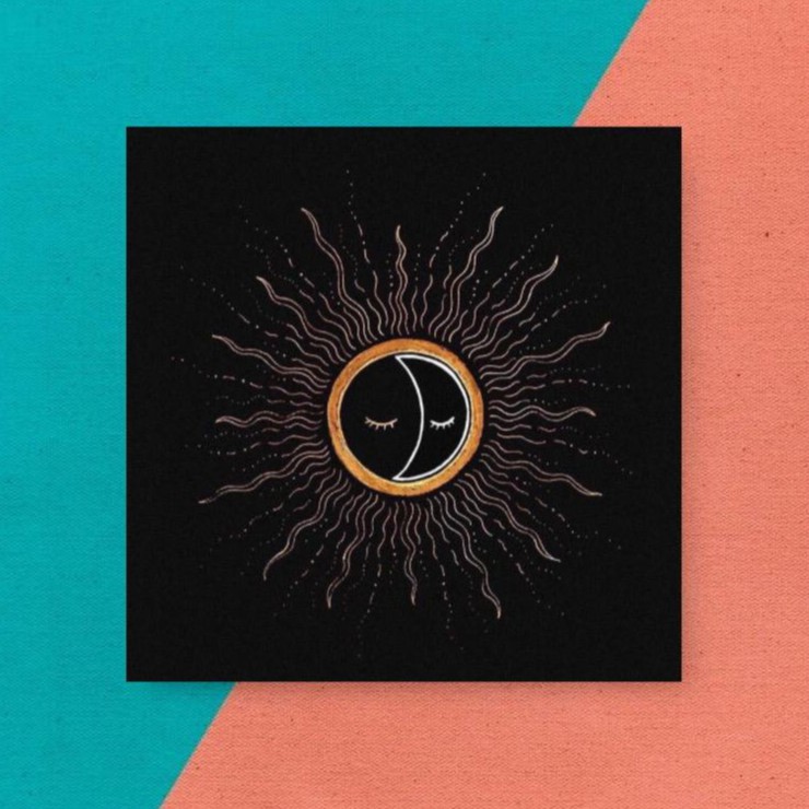 Quadro Decorativo Sol e Lua Astrologia | Shopee Brasil