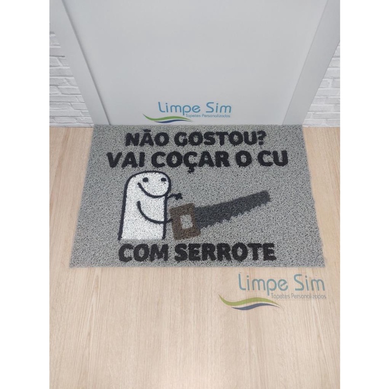 Tapete Capacho 60x40 Florks Mal Educado Frase Divertido Geek meme porta ... Tapete Capacho 60x40 Florks Mal Educado Frase Divertido Geek meme porta ...