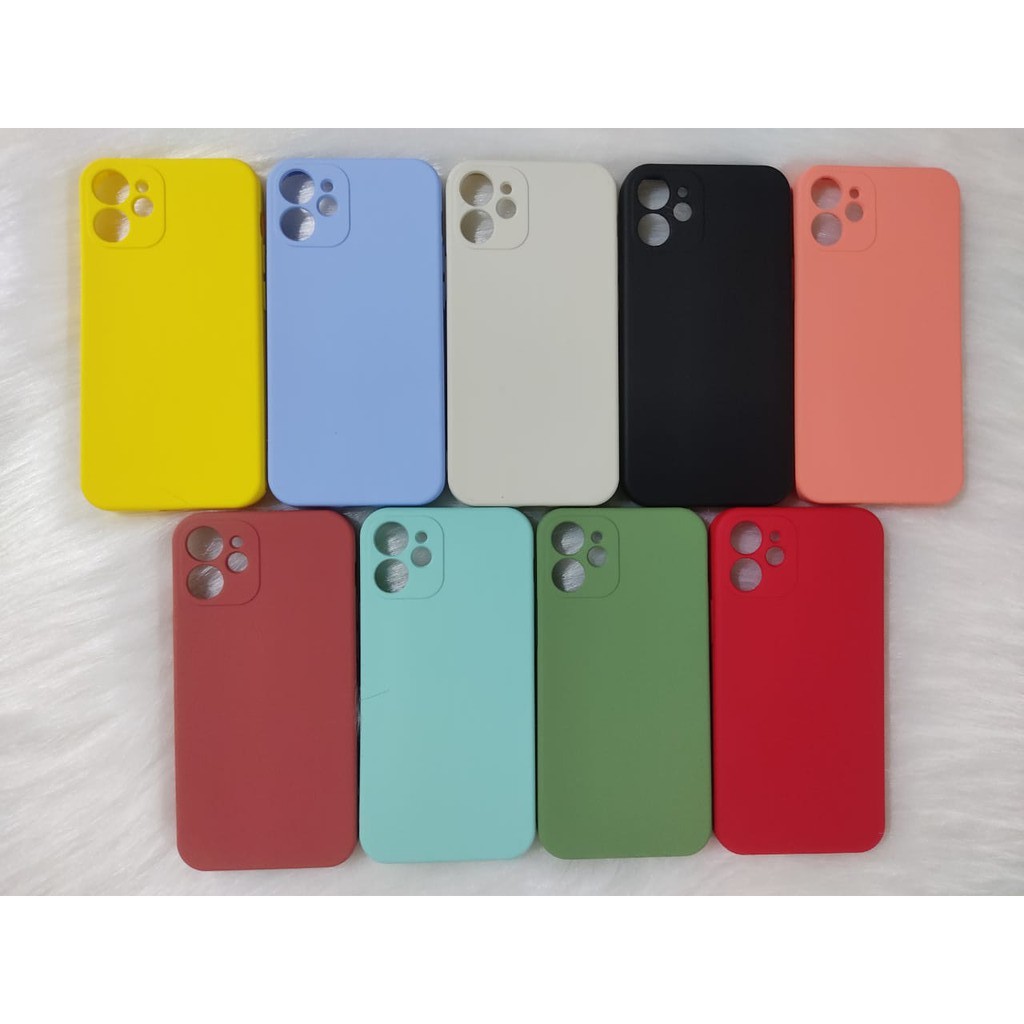 Capa Capinha Iphone 12 Mini / 12 / 12 Pro Max Siliconea Aveludada ...