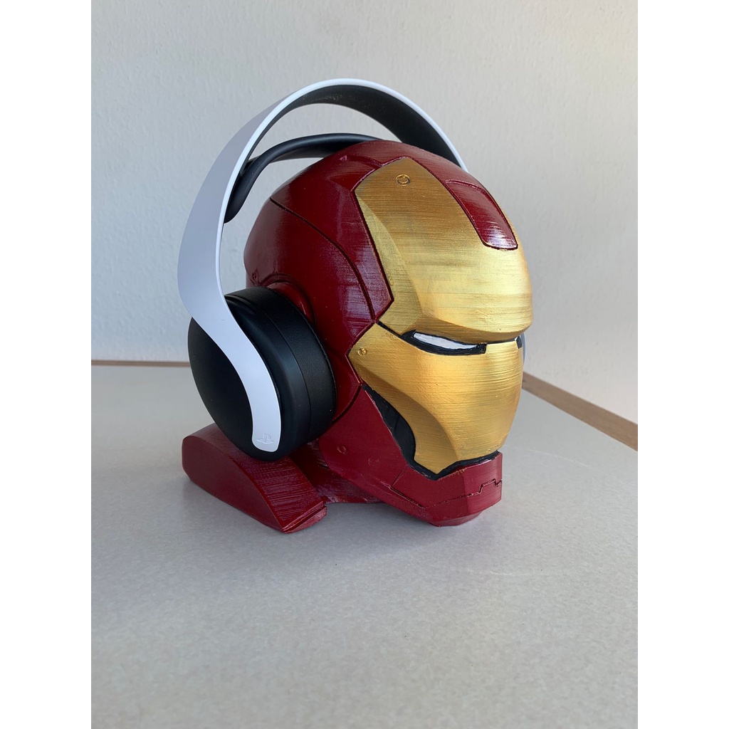 Suporte de Headset Homem de Ferro - Headphone - Fone de ouvido - Iron ...