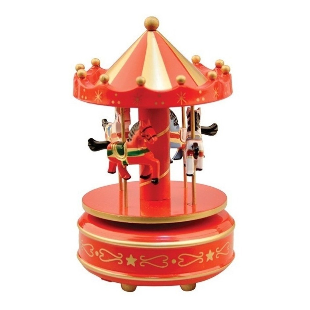 Caixinha Carrossel Decorativa Cavalos Presente Musical | Shopee Brasil