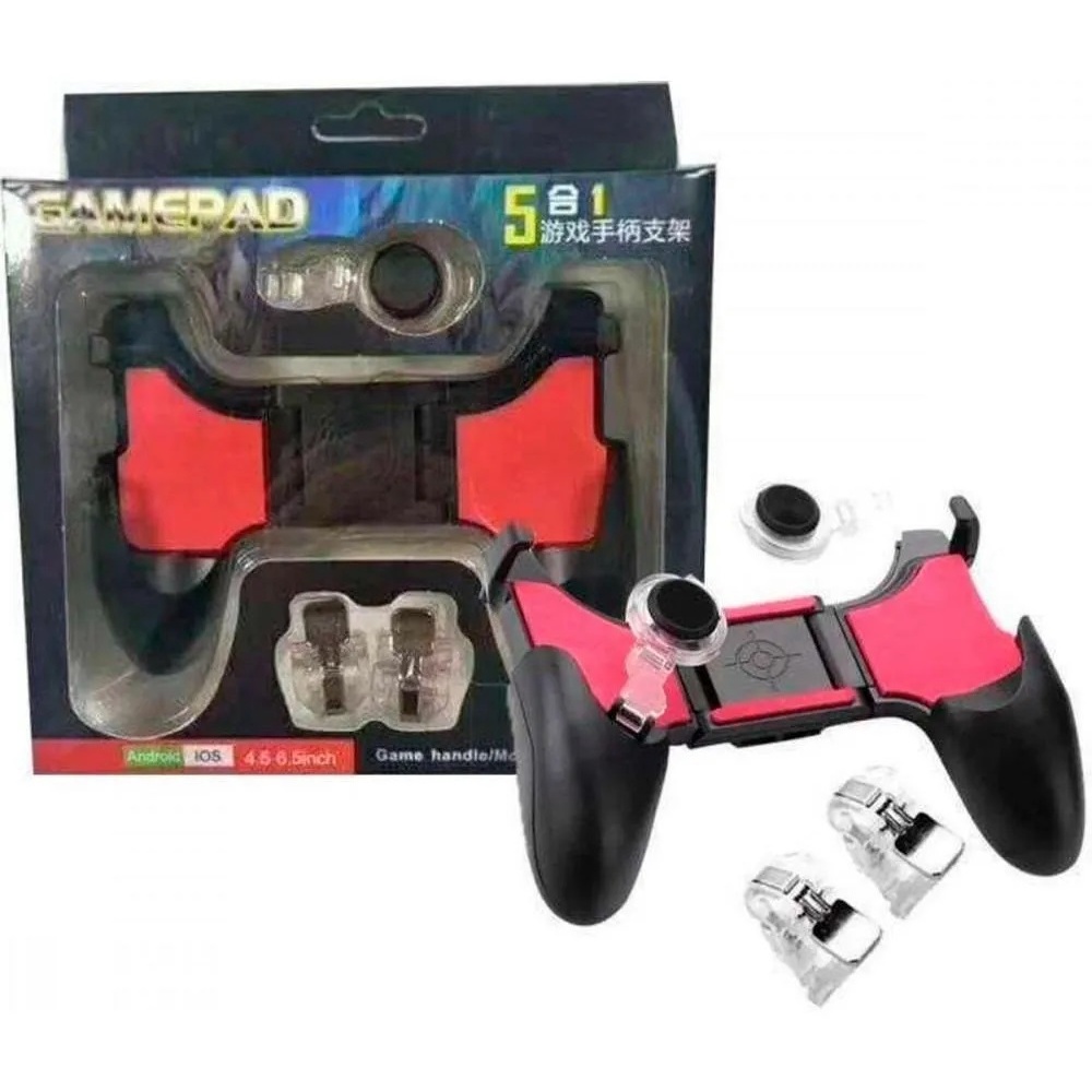 Game Pad Manete Freefire 5 Em 1 Controle Para Celular Pubg para os ...