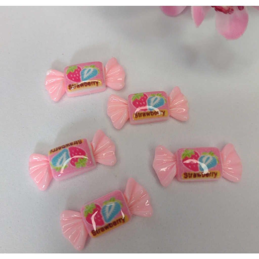 Aplique Bala Rosa Pct 5 unidades | Shopee Brasil