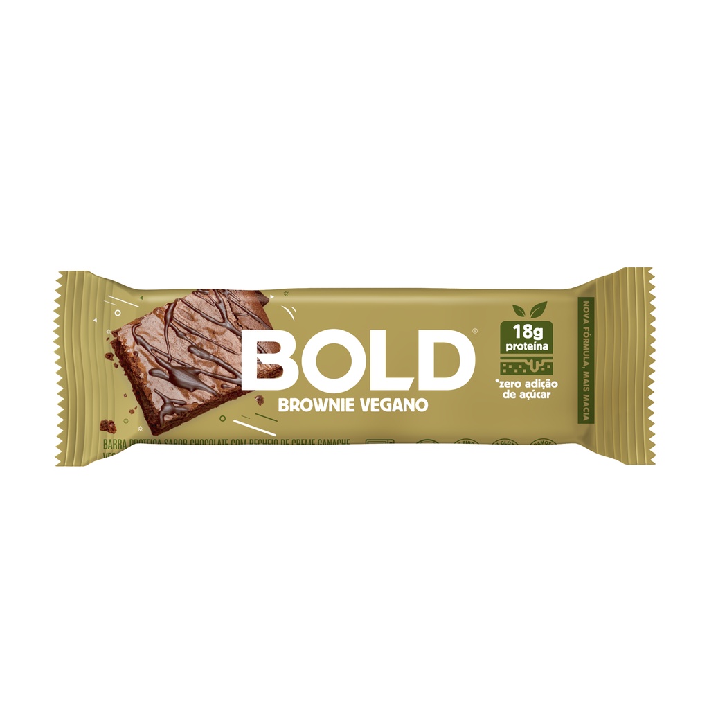 Bold Bar Barra De18g De Proteína vegana Brownie 1 Un | Shopee Brasil