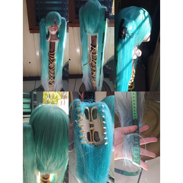 wig cosplay sona/Hatsune Miku | Shopee Brasil