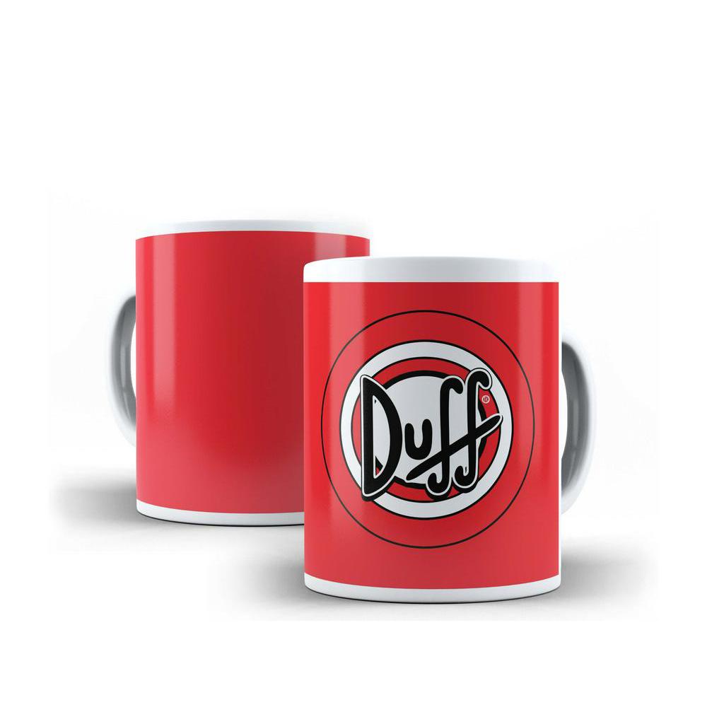Caneca Porcelana The Simpsons Cerveja Duff Vermelha | Shopee Brasil